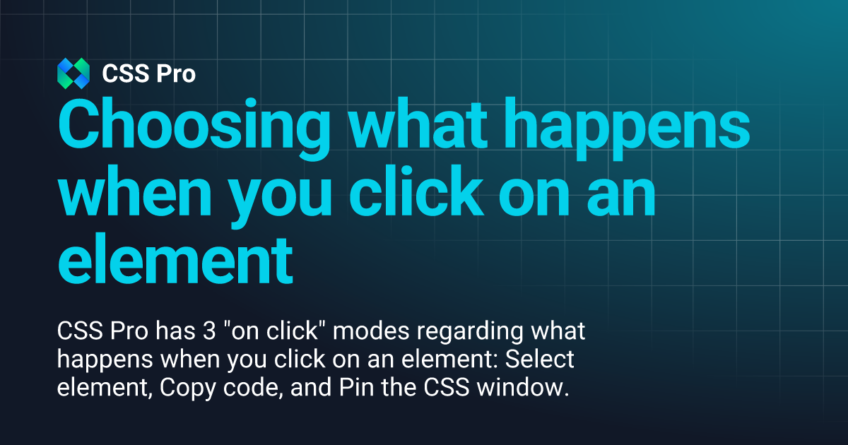 Choosing what happens when you click on an element | CSS Pro